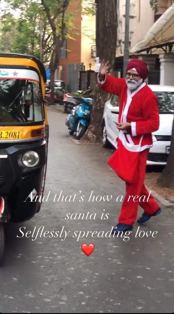 Sikh Santa Claus spreading happiness - Mumbai MessengerMumbai Messenger